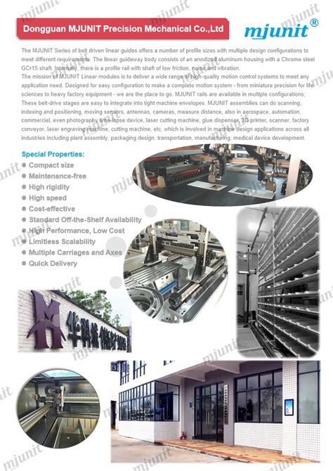Mjunit Dispensing And Gluing XY Axis High Speed Linear Actuator