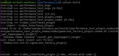 Unknown Cmake Command Rosidlgettypesupporttarget · Issue 81 · Irobot Rosros2 Performance