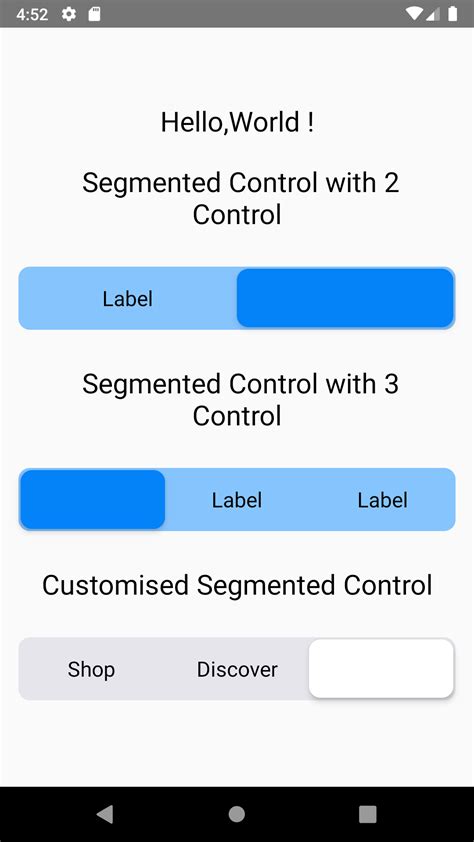React Native Segmented Control A Custom Segment Control With React By Karthik