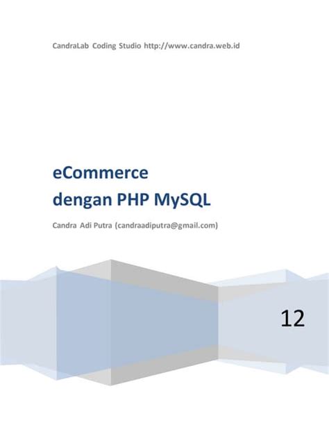E Commerce Dengan Php Mysql 1 Docx