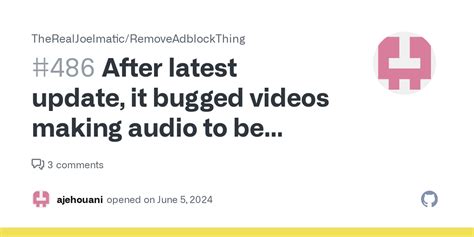 After Latest Update It Bugged Videos Making Audio To Be Duplicated