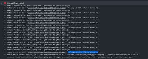 Problem With Ci Of Documentation Package Management Julia Programming Language