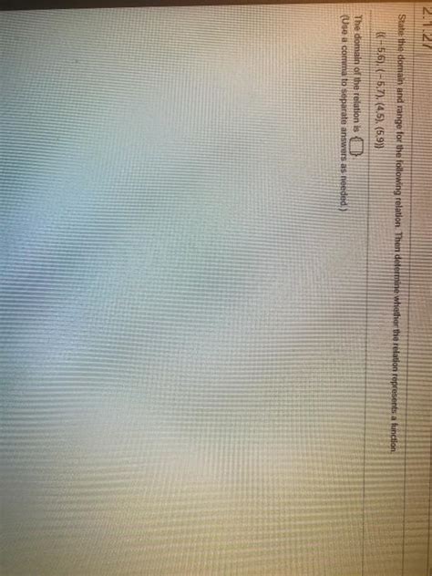 Solved State The Domain And Range For The Following Chegg Com