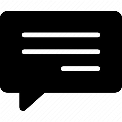 Chat Speech Bubble Comment Dialog Talk Message Icon Download On