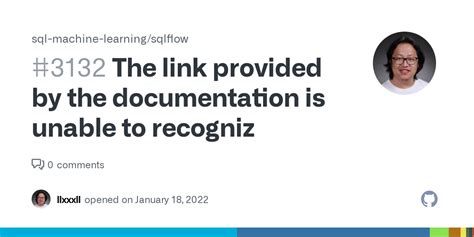 The Link Provided By The Documentation Is Unable To Recogniz Issue