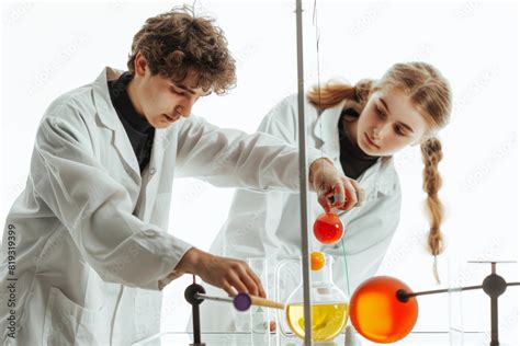 Budding Physicists Conducting Experiments With Pendulums And Inclined