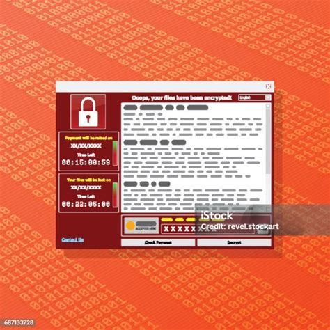 바이러스 악성 코드 랜 섬 Wannacry 파일을 암호화 하 고 돈이 필요 합니다 It 지원에 대한 스톡 벡터 아트 및 기타