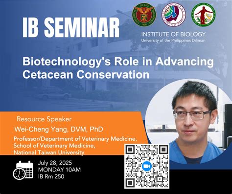 “biotechnologys Role In Advancing Cetacean Conservation” Up Alumni Website