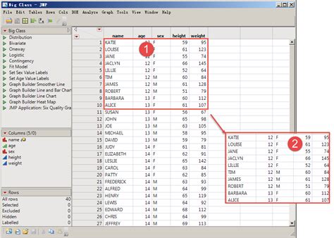 Solved How To Use Jsl To Save The Screenshot Of The Specified Area Of The Data Table As