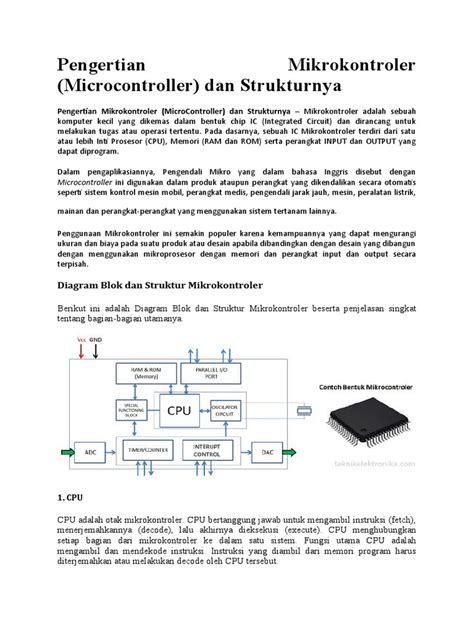 Pengertian Mikrokontroler Pdf