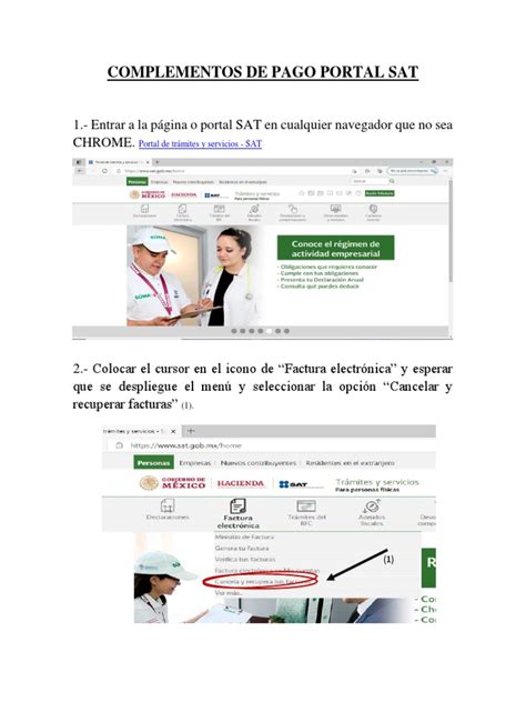 Guia Para Complementos De Pago Portal Sat By July Mar Descargar
