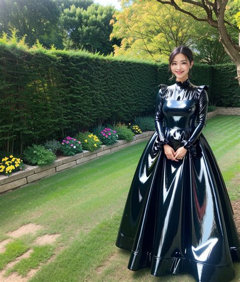 Cloak Cape Satin Leather Pvc Latex Rainwear Fashion Latex Fashion