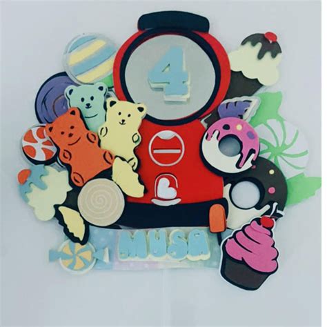 Candy Cake Topper Artsybees