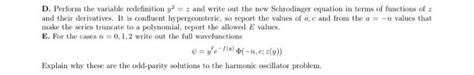 4 Schrodinger Equation And Confluent Hypergeometric