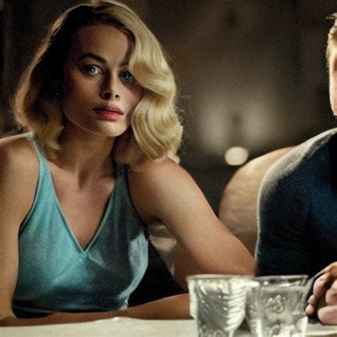 Krea Ai Still Of Ryan Gosling And Margot Robbie In Rocky