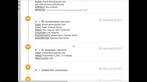 view history in simple crm system youtube