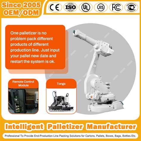 Cobot Palletizer Industrial Cobots Collaborative Robot Palletizer For Bags Cartons Box