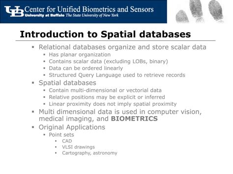Ppt Improving Biometric Record Management With Indexing And Binning