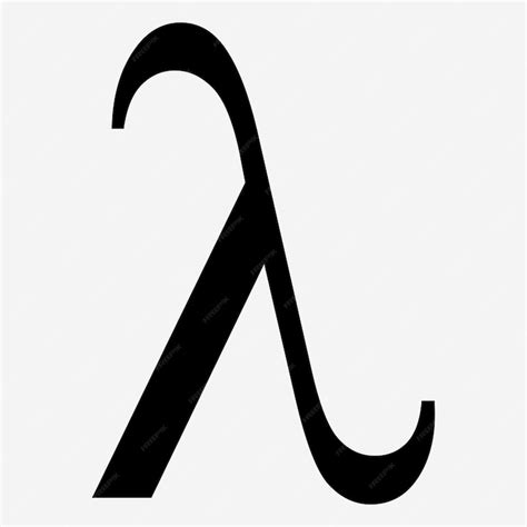 Premium Vector Greek Alphabet Symbol Lambda