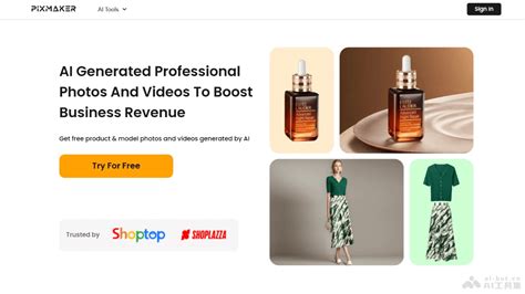 Pixmaker 利用ai技术的图像编辑平台，轻松制作专业水准的产品图片与模特视频 Ai导航站