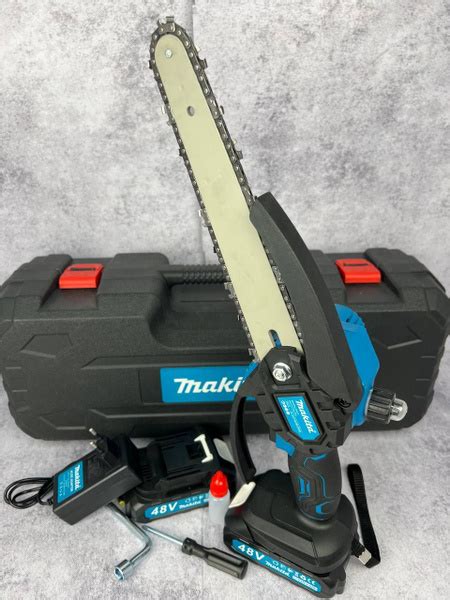 Makita пила аккумуляторная цепная мини садовая 200 мм 48V сучкорез ...