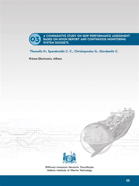 PDF A COMPARATIVE STUDY ON SHIP PERFORMANCE ASSESSMENT BASED ON NOON