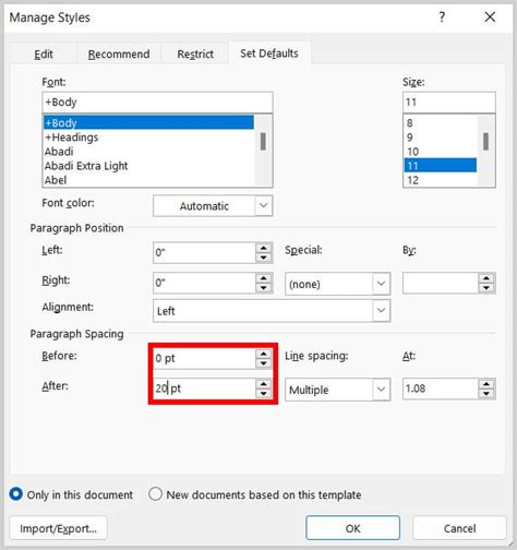 How To Adjust Paragraph Spacing In Microsoft Word