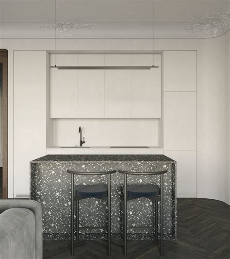 Modern Apartment With Elements Of Classicism Behance