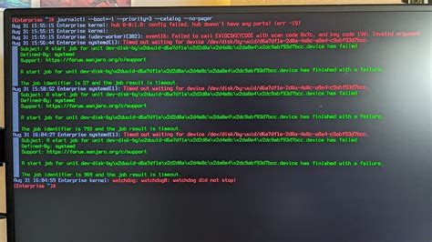 System Crashed Showing Only Emergency Mode Support Manjaro Linux Forum