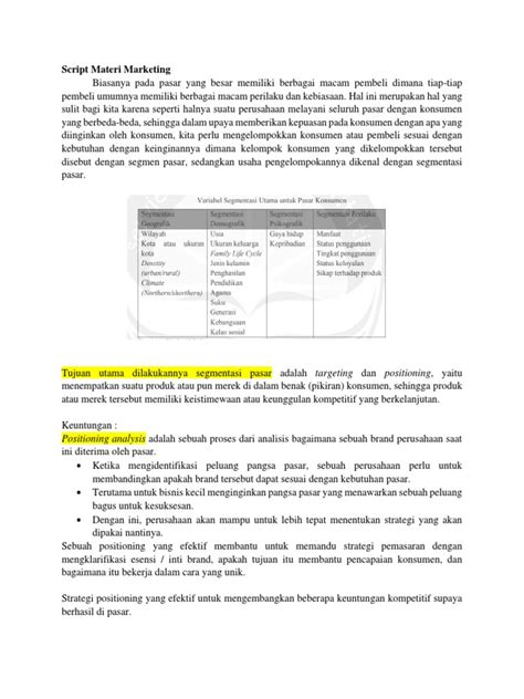 Script Materi Marketing Pdf