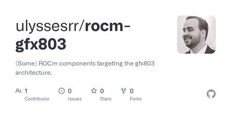 GitHub Ulyssesrr Rocm Gfx Some ROCm Components Targeting The Gfx Architecture