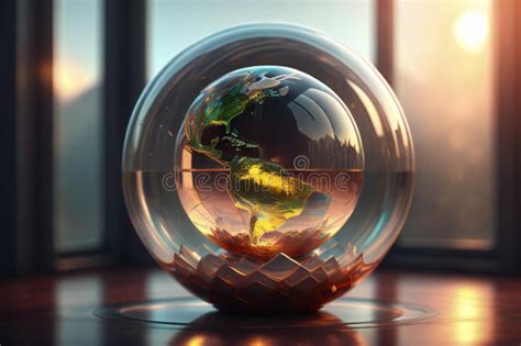 Glass Globe With Map Of The World Generative Ai Stock Illustration Illustration Of Render Glass Globe With Map Of The World Generative Ai Stock Illustration Illustration Of Render