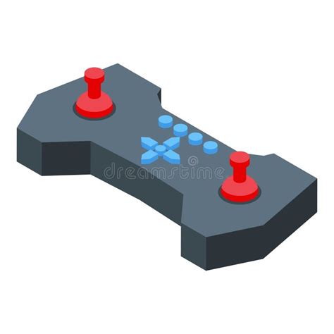 Remote Control Joystick Icon Isometric Vector Radio Toy Stock
