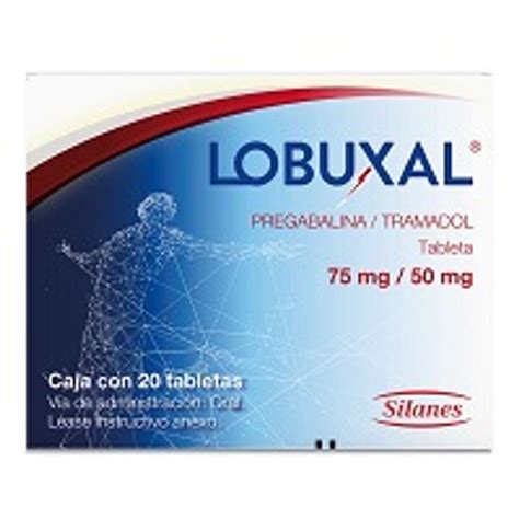 Silanes Lobuxal 7550mg 20tab Pregabalinatramadol H E B México