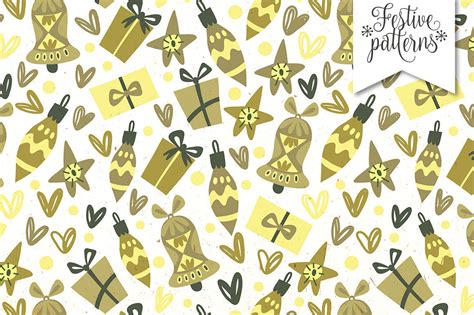 Festive Patterns By Marushabelle Thehungryjpeg