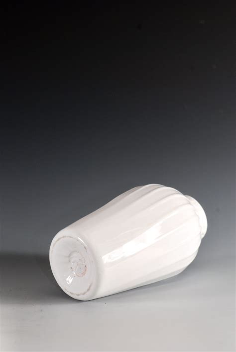 Opaque White Vase Sold Delomosne