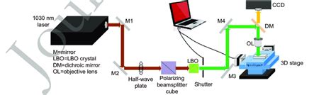 Schematic Of Laser Fabrication System For Microfluidic Sers Chips