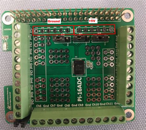 Pi 16ADC 16 Channel 16 Bit Analog To Digital Converter ADC For Raspberry Pi Oz Robotics