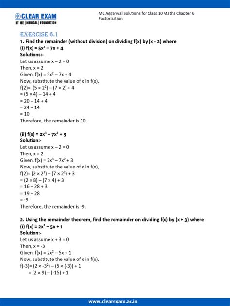 Chapter 6 Factorization Pdf