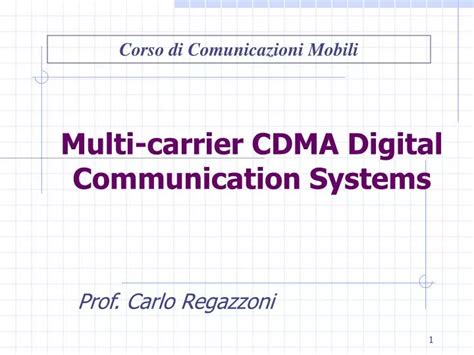 ppt multi carrier cdma digital communication systems powerpoint