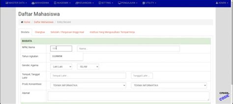Source Code Aplikasi Sistem Informasi Akademik Keuangan Kampus PHP ID Blog