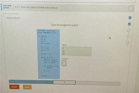 Solved Type The Program S Output Sump To Level 1 Type The Chegg
