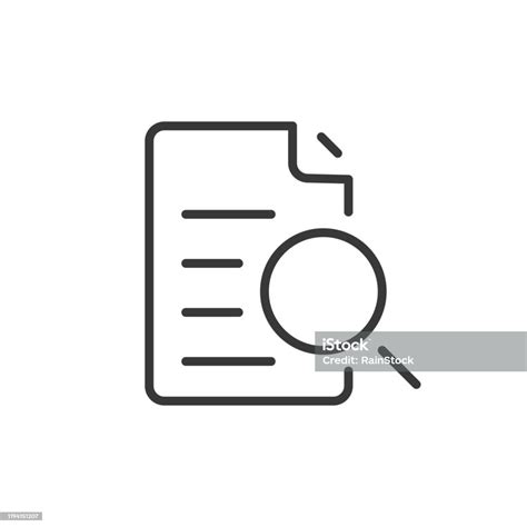 클립 보드및 돋보기의 체크 리스트와 검색 개념의 벡터 그림 흰색 배경에 격리된 스톡 벡터 그림입니다 0명에 대한 스톡 벡터 아트