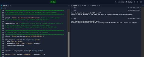 Chatgtp Programmatic Access Credentials And “hello Chatgtp World