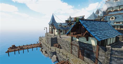 Modular Fantasy Town 3d 판타지 Unity Asset Store