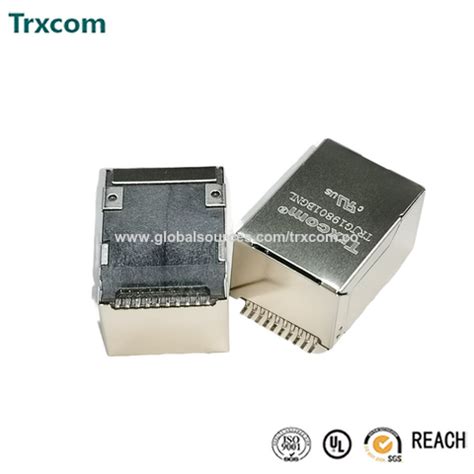 Buy Wholesale China Modular Jack Rj With M Intergrated Magnetic Single Port With Mm