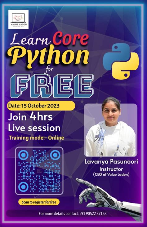 Free Session On Core Python By Valueladen Value Laden Posted On The Topic Linkedin