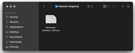 How Do I Export My Transaction History In CSV Atomic Wallet Knowledge Base