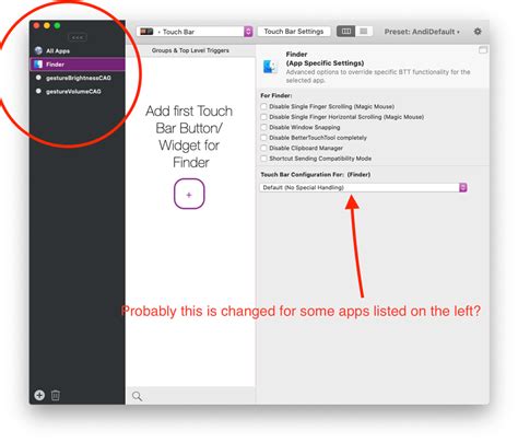 Issue Your Custom Touch Bar Is Currently Hidden Configuration Help And General Discussion