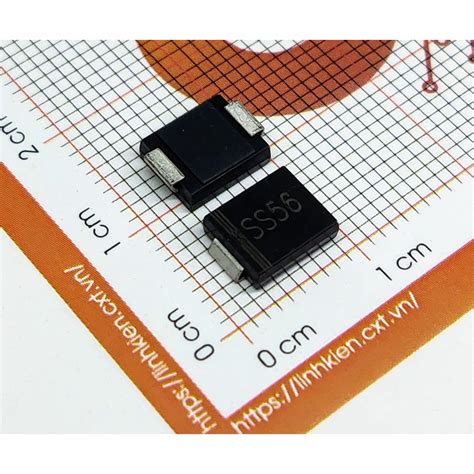 Ss56 Smc Diode Schottky 5a 60v Smc Do 214ab Shopee Việt Nam